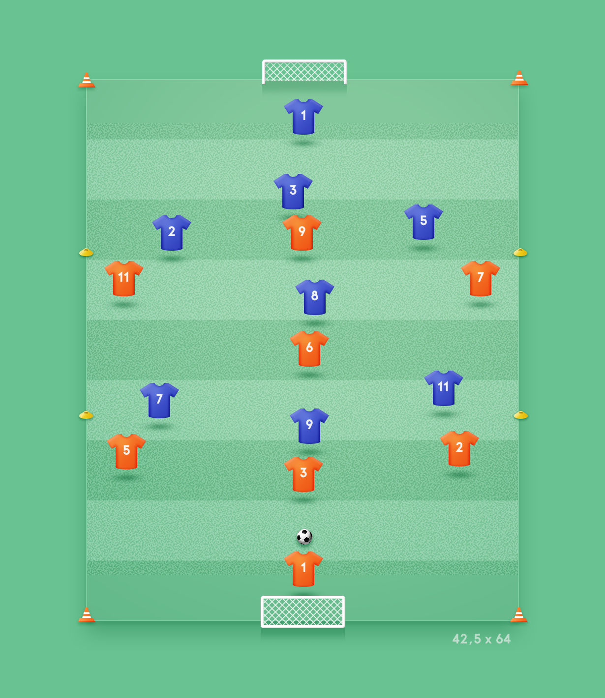 8 tegen 8 partijspel | KNVB
