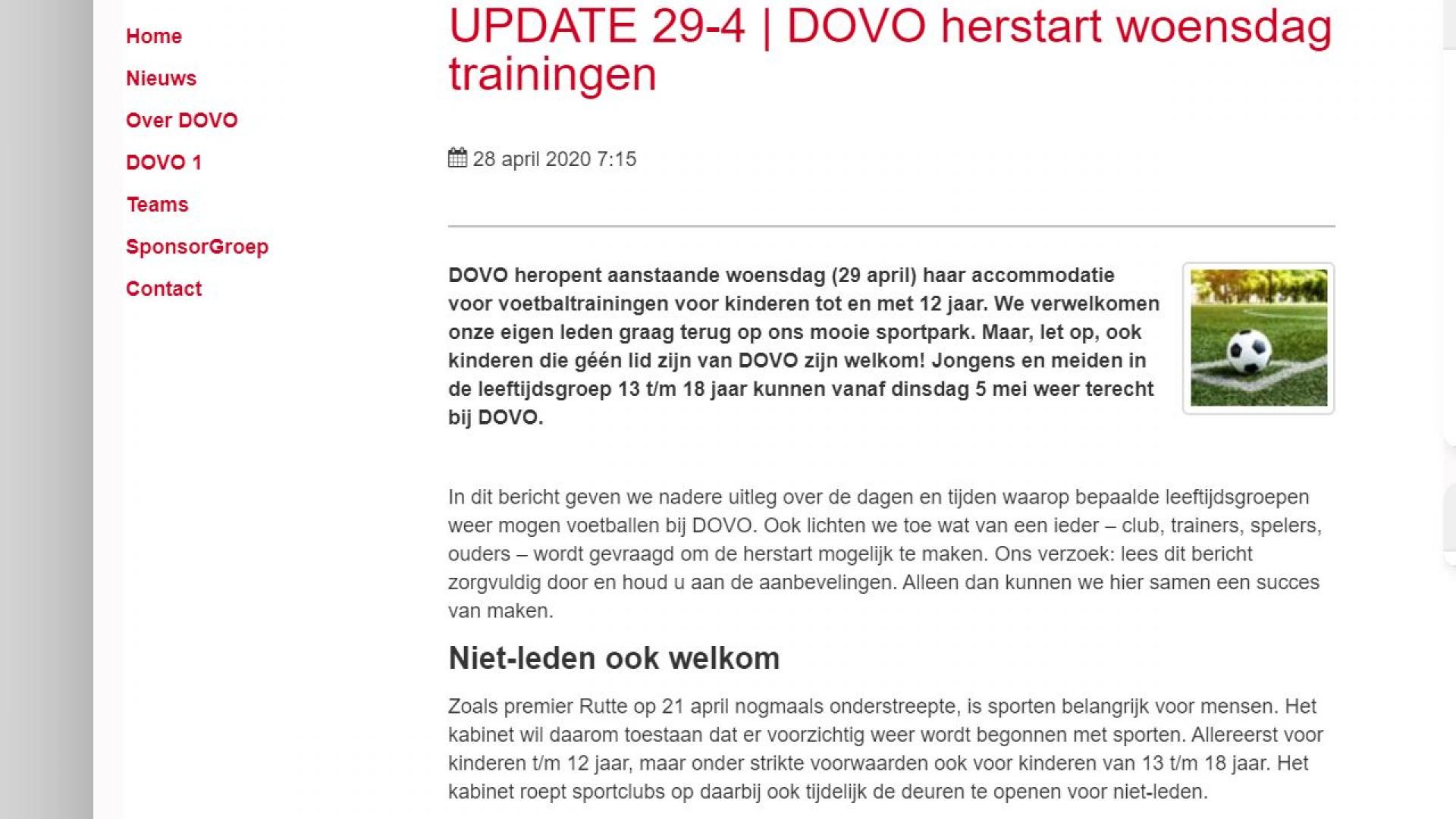 Jeugdtrainingen van start dankzij inzet en creativiteit clubs | KNVB Jeugdtrainingen van start dankzij inzet en creativiteit clubs | KNVB