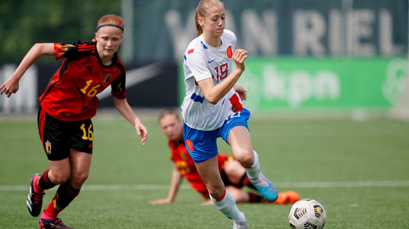 Speelsters onder 15 sluit tweeluik af met verlies tegen België | OnsOranje