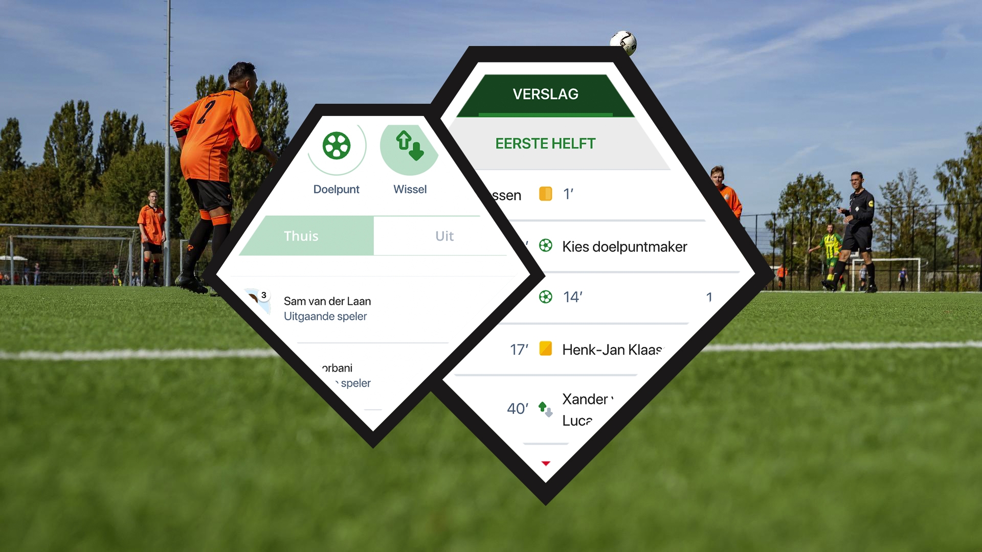 De wedstrijdstatistieken aanvullen | Voetbal.nl